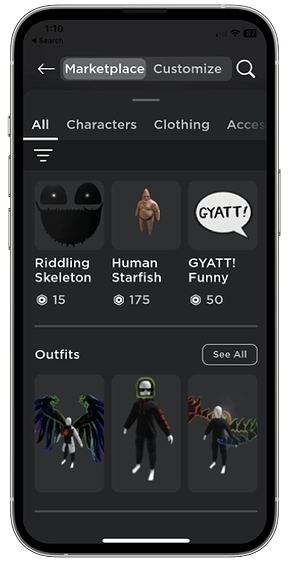 Discover outfits in Marketplace [Test] - Announcements - Developer ...