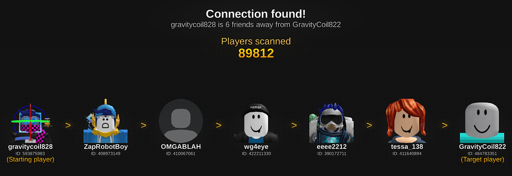 Visualizing connections between 2 players - Creations Feedback ...