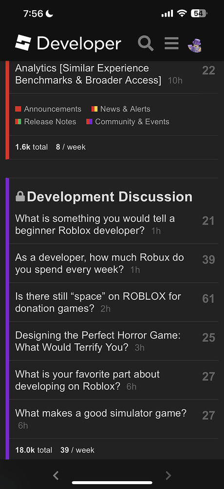 Roblox Dark Category Frontend Error Bulletin Board Developer