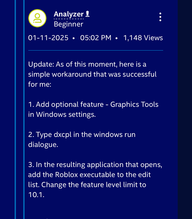 Roblox crashes upon joining some games - Roblox Application and Website ...