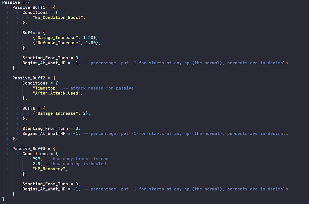 What is the most organized way to go about storing data for characters passives? - Code Review ...