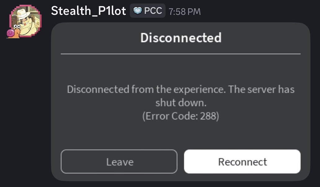 Servers are randomly shut down with error code 288 - Engine Bugs ...