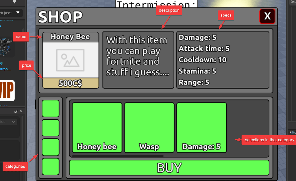 Can't get my shop UI to look good - Art Design Support - Developer ...