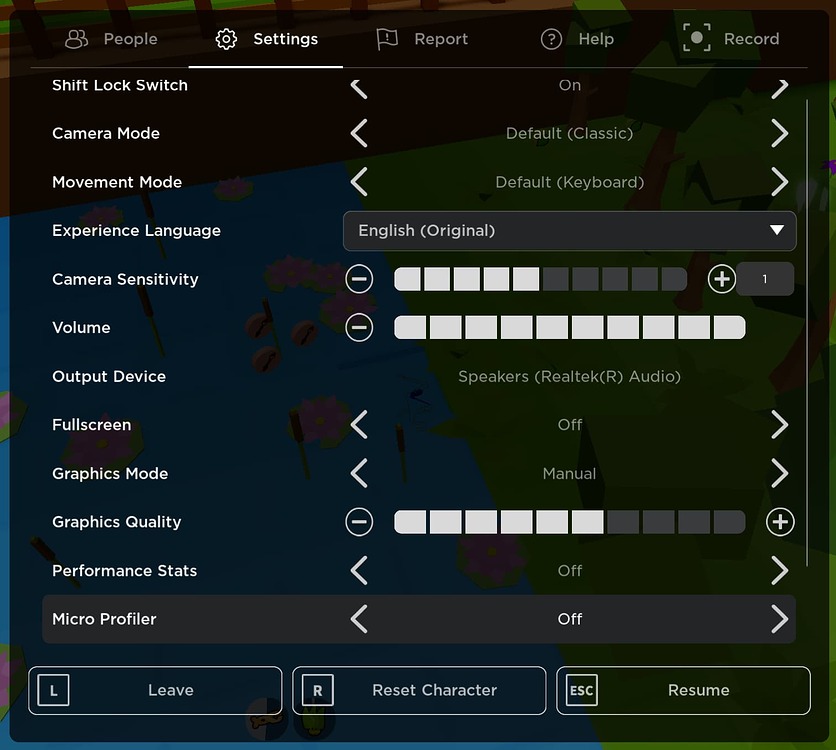 Allow developers to add different settings to the CoreGui settings menu - Engine Features ...