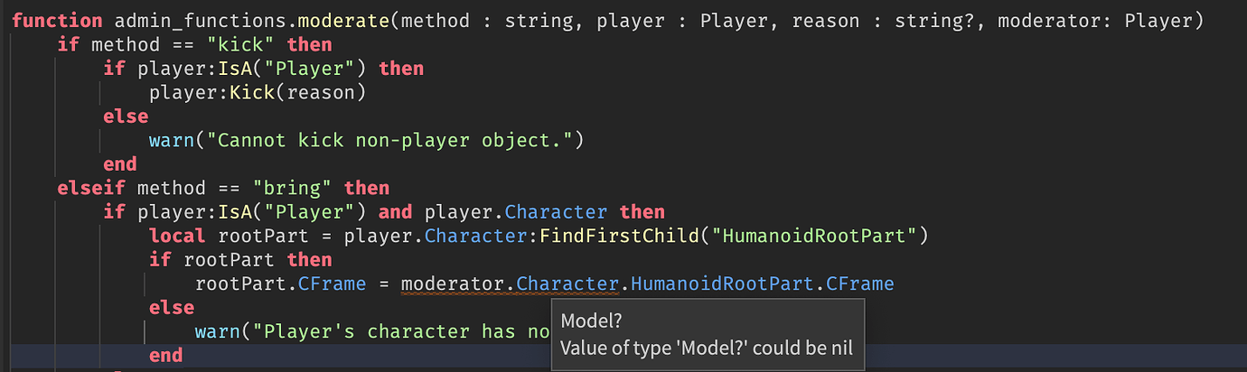 Unnecessary Warnings - Scripting Support - Developer Forum | Roblox