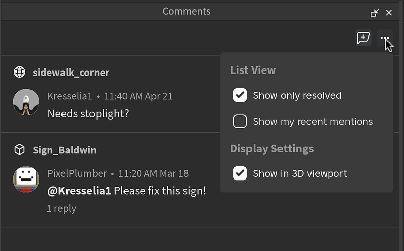 Collaborate with Comments in Studio! - Announcements - Developer Forum ...