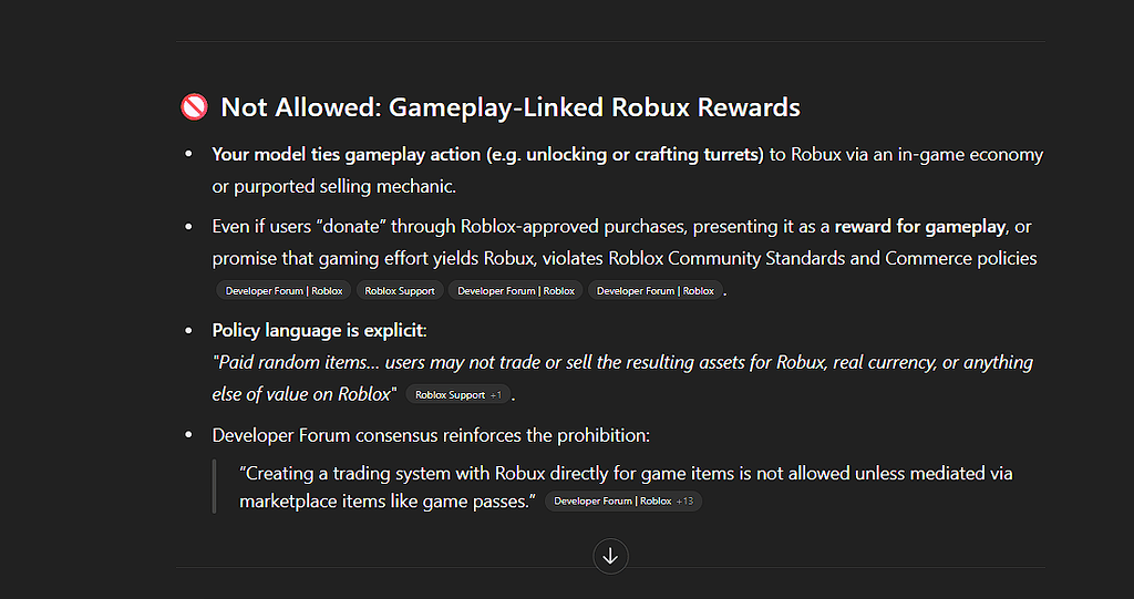 Can I give robux for in-game performance? - Game Design Support ...