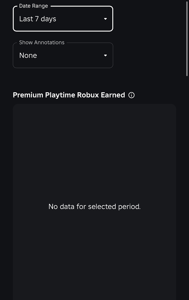 Engagement payouts no data - Platform Usage Support - Developer Forum | Roblox