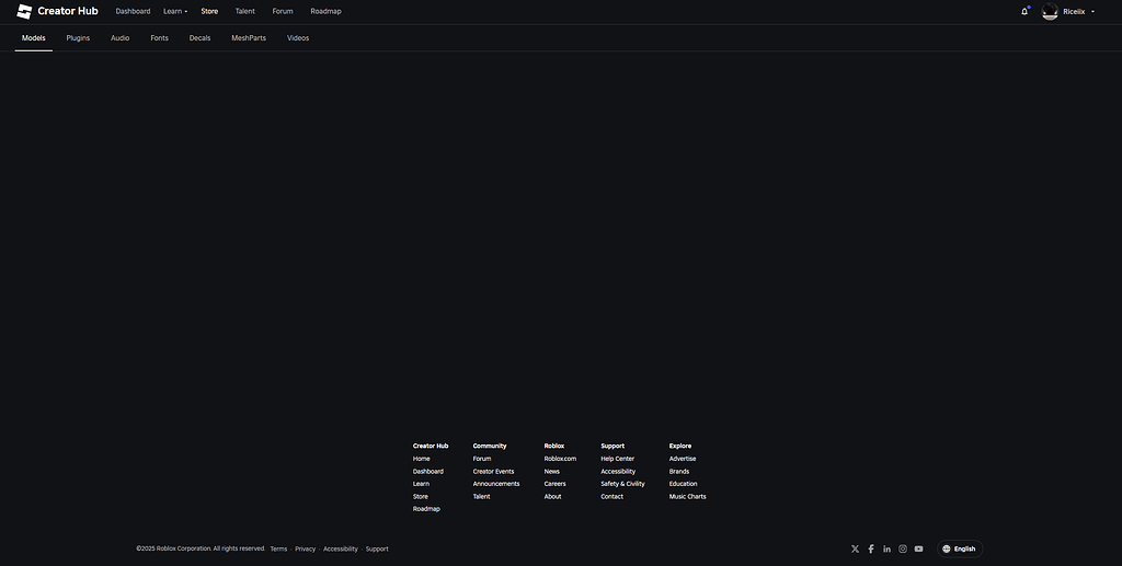 Unable to load or view asset details - Creator Hub (create.roblox.com) Bugs - Developer Forum ...