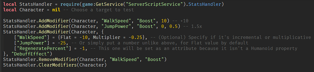 Stats Handler - Fix overlapping WalkSpeed & Stack stat buffs, debuffs & modifiers easily ...