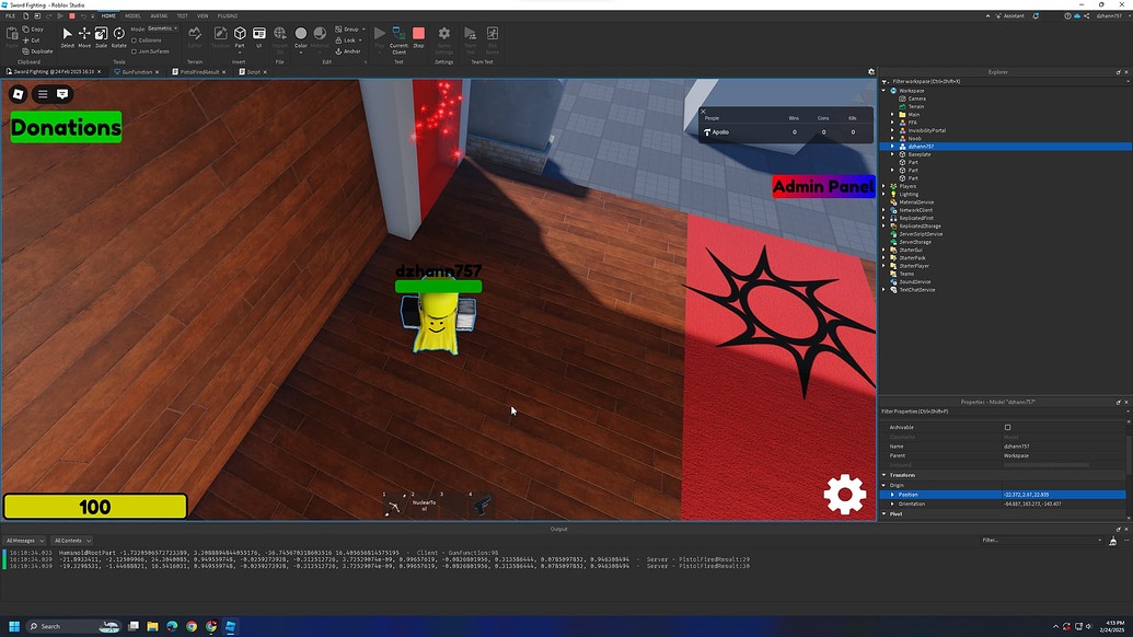 Trying to make a "laser raycast" when firing a pistol - Scripting Support - Developer Forum | Roblox