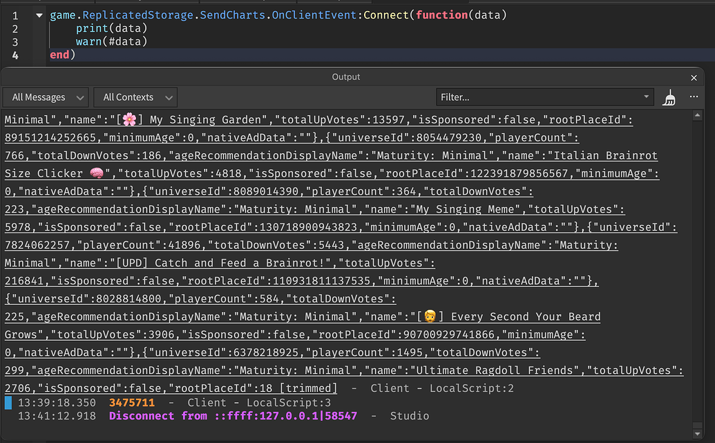 Is it safe to send the client a string that is ~3.5 million characters ...