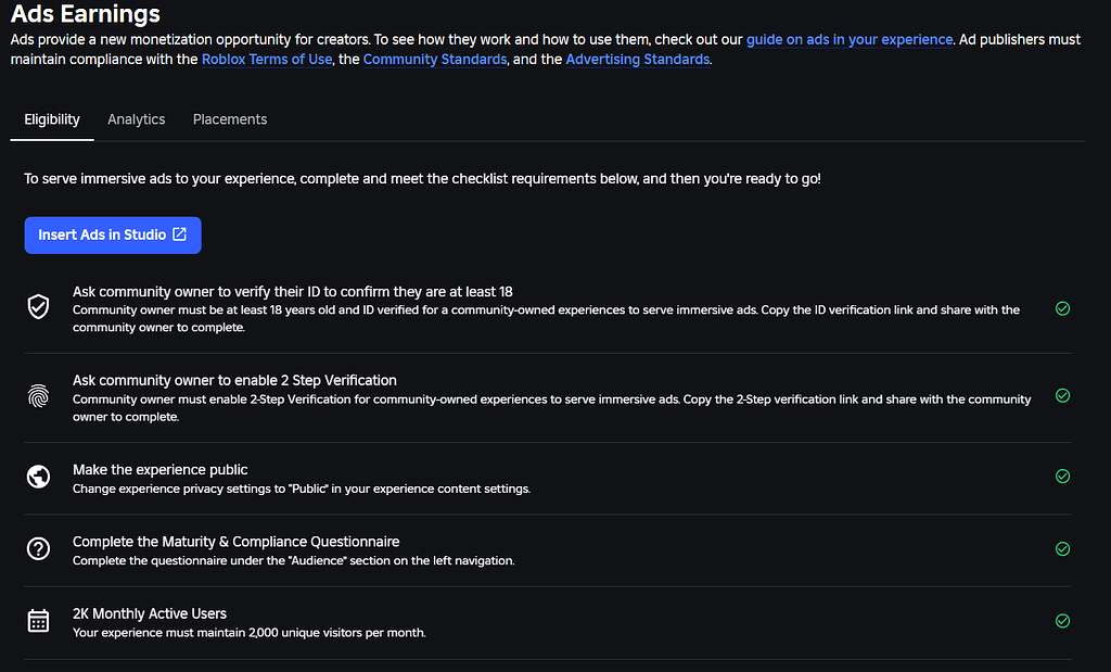 The Enable Reward Video Ads button is not showing up, even after meeting all the requirements ...