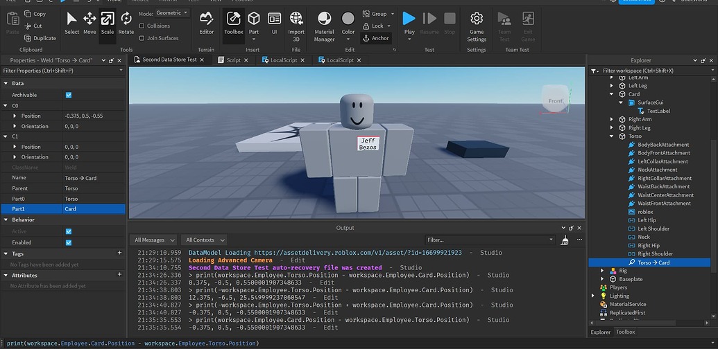 [unsolved] How To Attach MeshPart to Player when ScreenGui Button is Clicked - Scripting Support ...