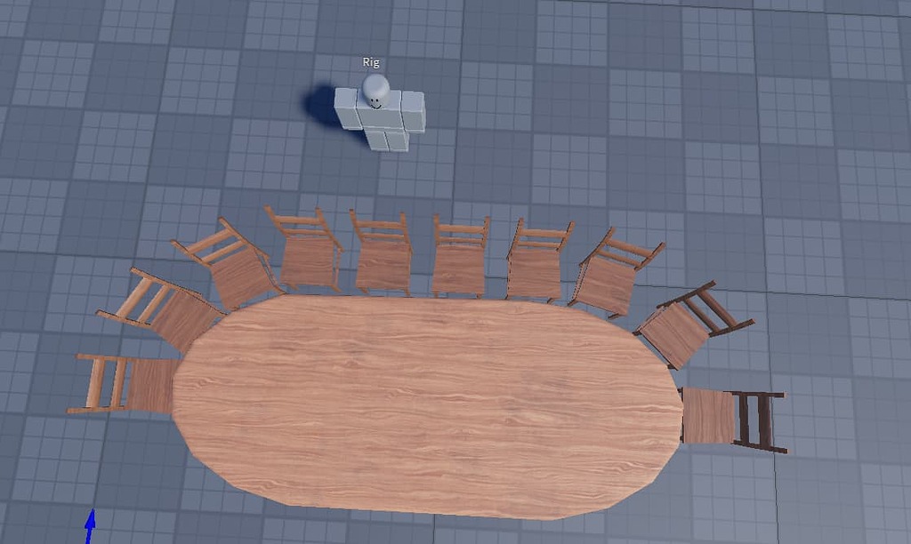 Trying to evenly place chairs around curved table ig? - Building ...