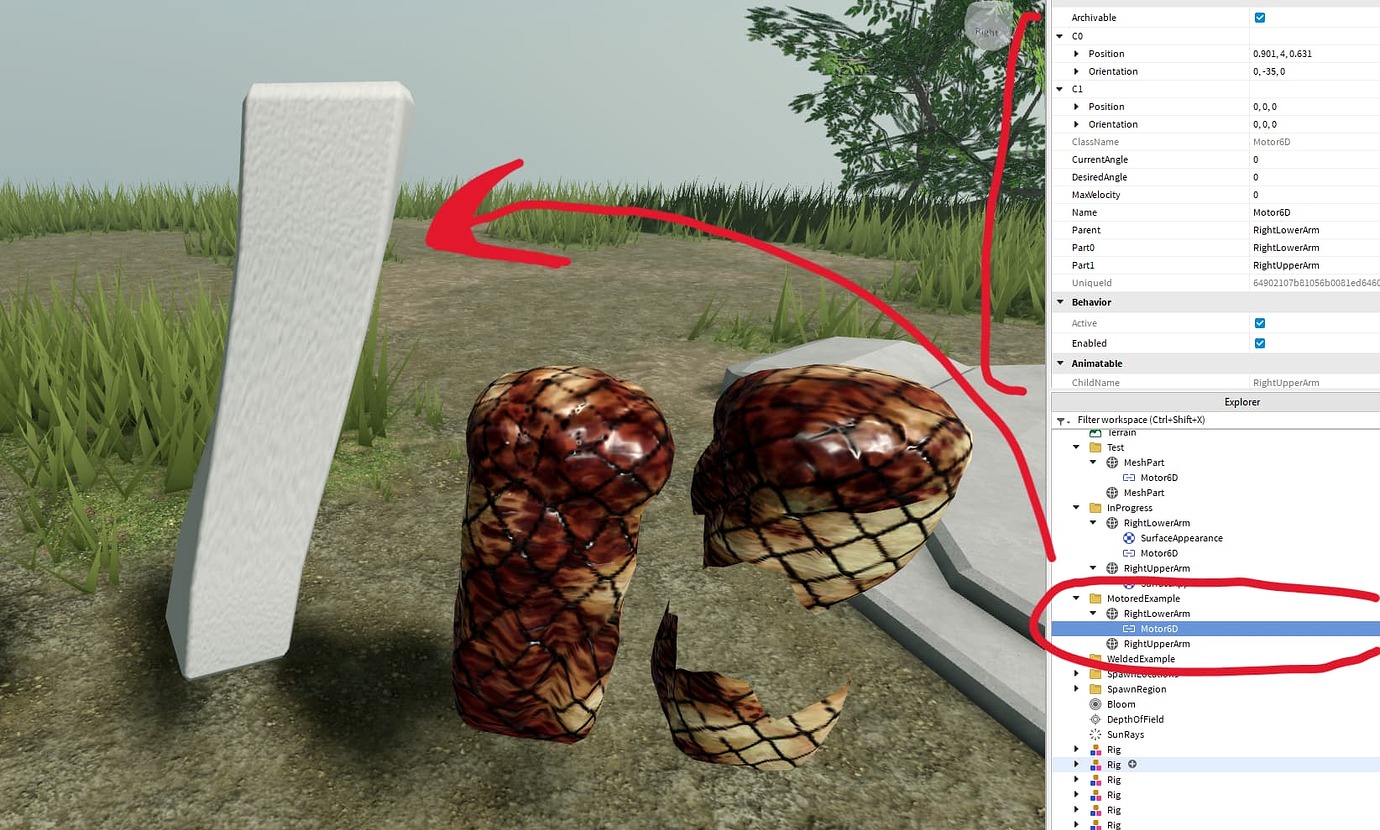 How do I connect these skinned meshparts? - Art Design Support ...