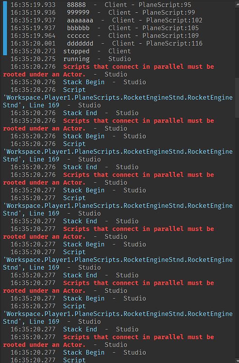 Scripts under actors dont start up and disconnect properly - Engine Bugs - Developer Forum | Roblox