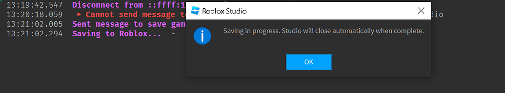 "Script Editor's read-only due to an unstable connection..." too ...