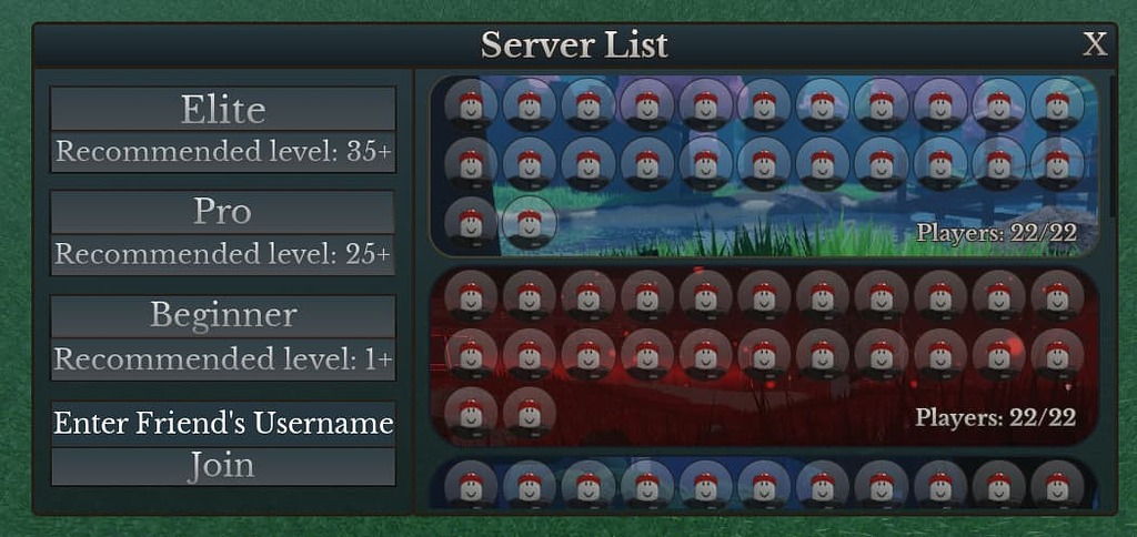 UI Design for Server List - Looking for Opinions and Feedback ...