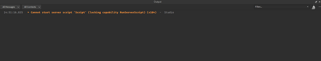 Turning on sandboxed mode without RunServerScript or RunClientScript permisson spams output ...