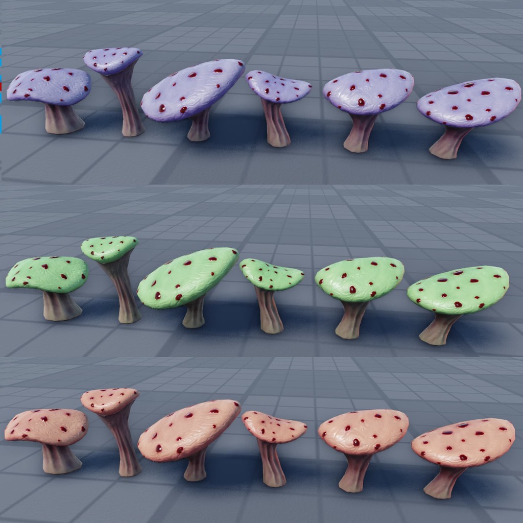 [OPEN SOURCE] some color changeable fleshy looking mushrooms i made ...