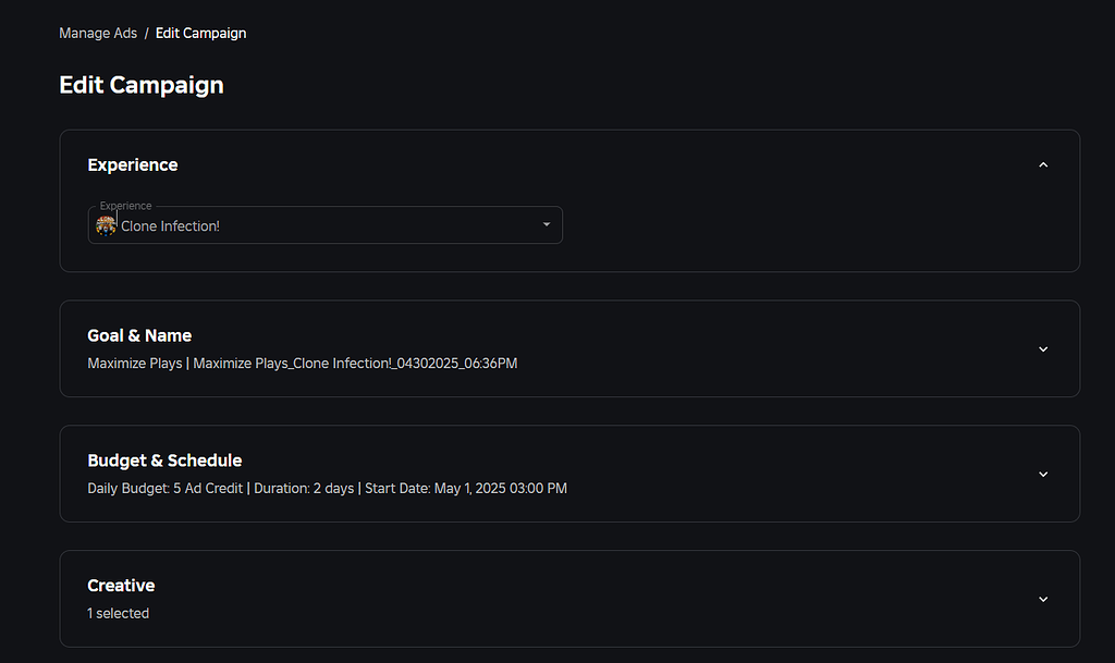 Ad manager never let me select device, location, max bid, etc - Platform Usage Support ...