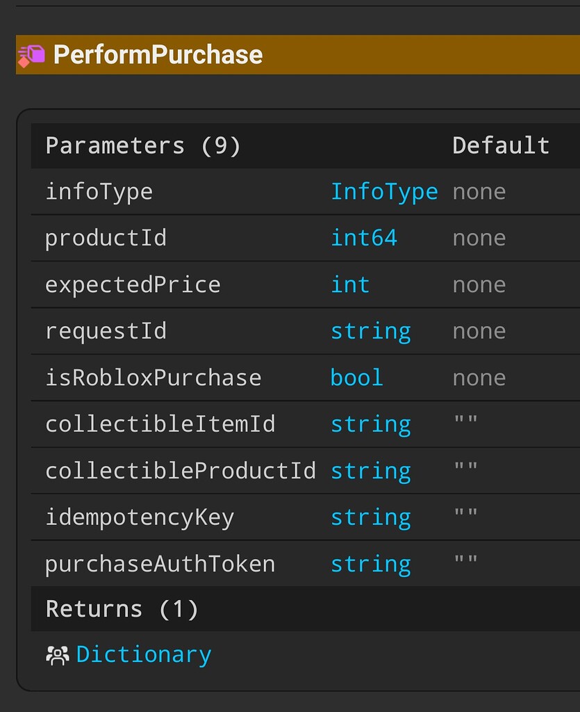 What is PerformPurchase? - Scripting Support - Developer Forum | Roblox