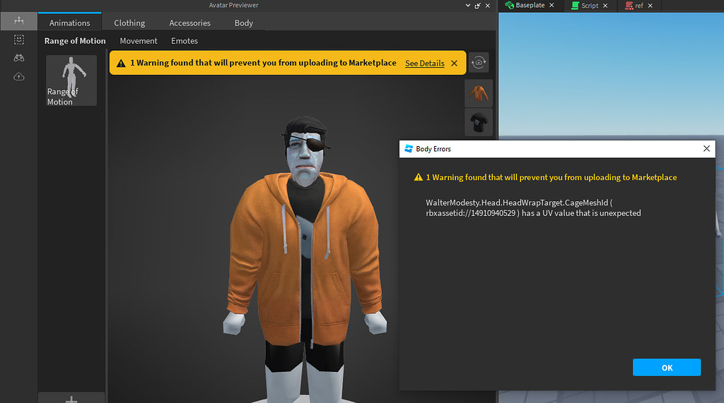 Cage Mesh UV validation expects EXACT floating point values (no epsilon ...