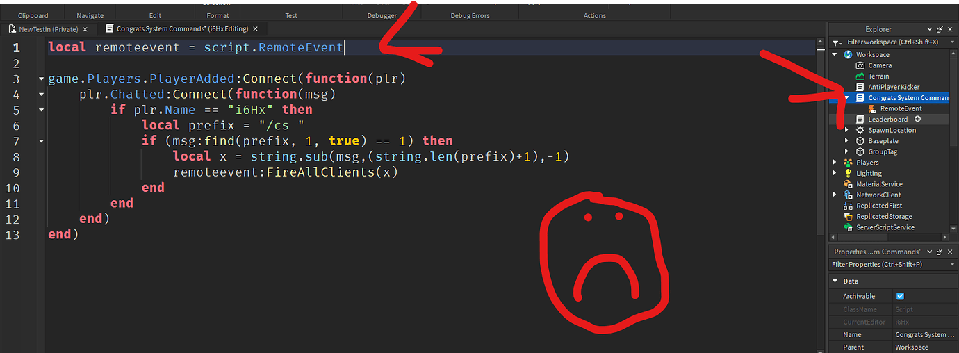 How to make when player chatted all players sees a Gui - Scripting ...