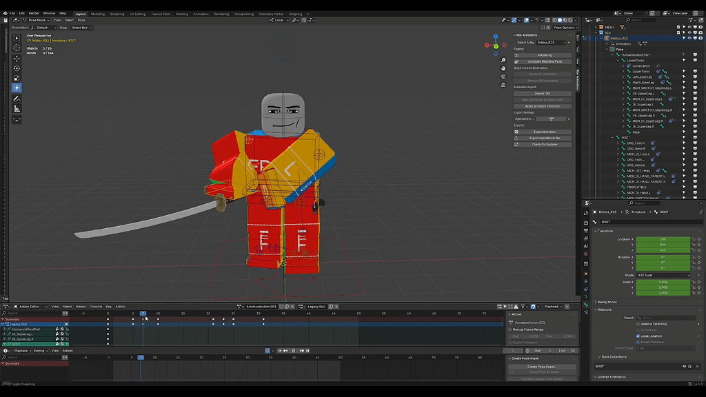 Help! Character keeps making moves I didnt put into keyframes while ...