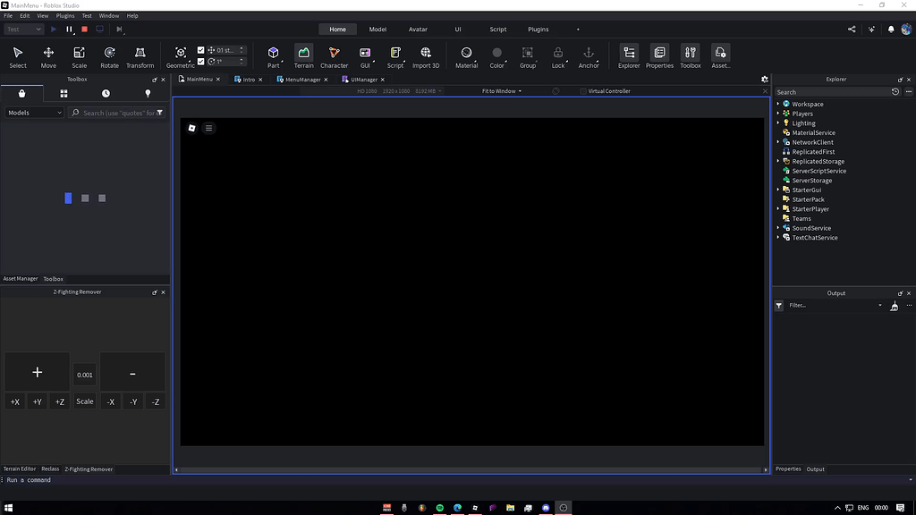 Main Menu for CONDITION 1 - a Puzzle Horror Survival Game - Creations ...