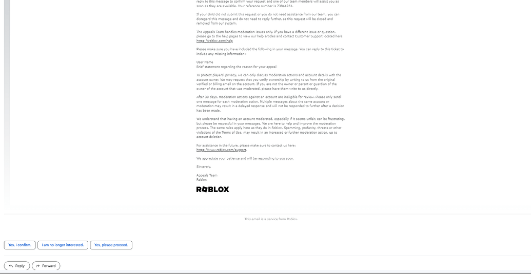 I think ROBLOX blocked me on Gmail - Platform Usage Support - Developer ...