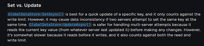 How to use UpdateAsync in a table-based datastore? - Scripting Support - Developer Forum | Roblox
