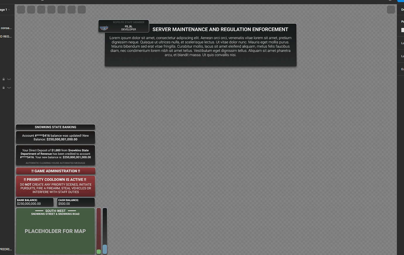 UI Design Mockup for RCPD:FR - Creations Feedback - Developer Forum ...