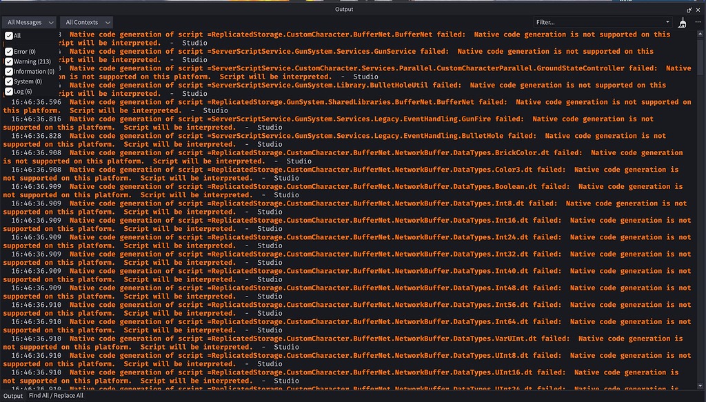 Option to suppress warnings about native code generation on Mac (and other unsupported devices ...