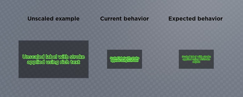 UIScale does not apply scale to text strokes in rich text - Engine Bugs ...