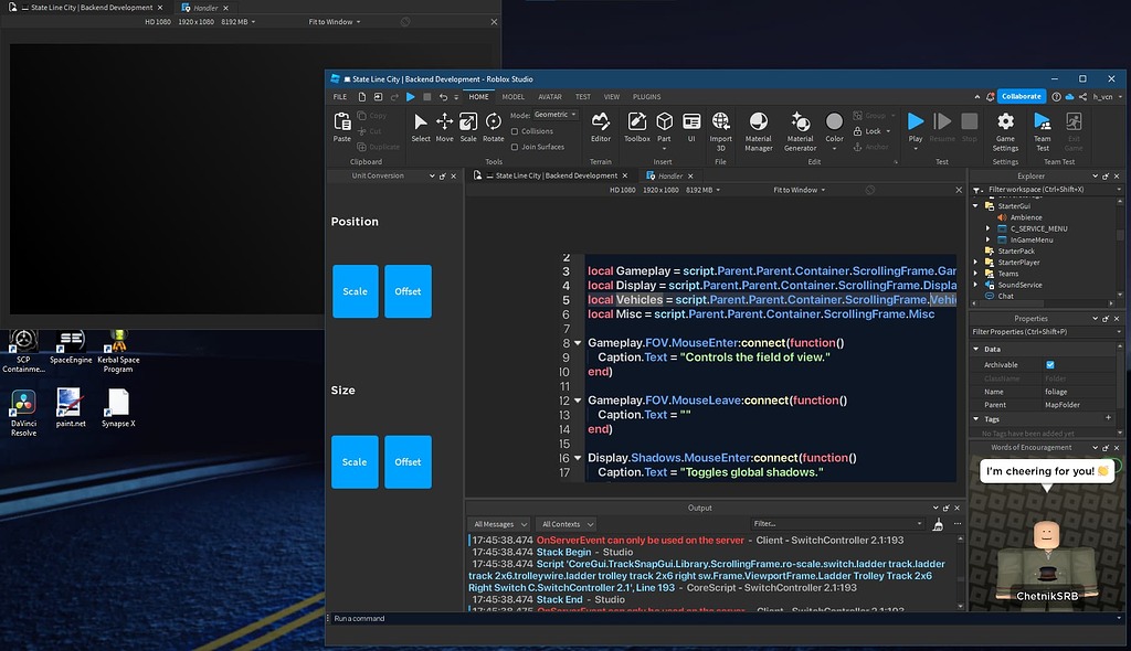 Studio viewport is separating from the rest of the UI - Platform Usage Support - Developer Forum ...
