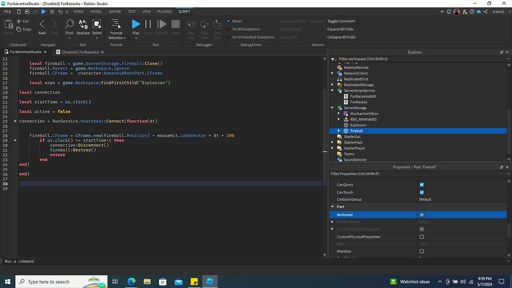 Fireball Are Not Moving Accurately To The Mouse Position Scripting Support Developer Forum