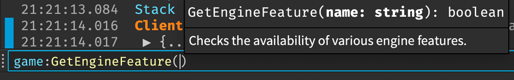 What are EngineFeature? - Scripting Support - Developer Forum | Roblox