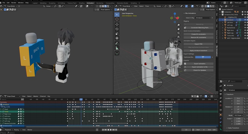 Weird animation exports using Blender for animation - Art Design ...