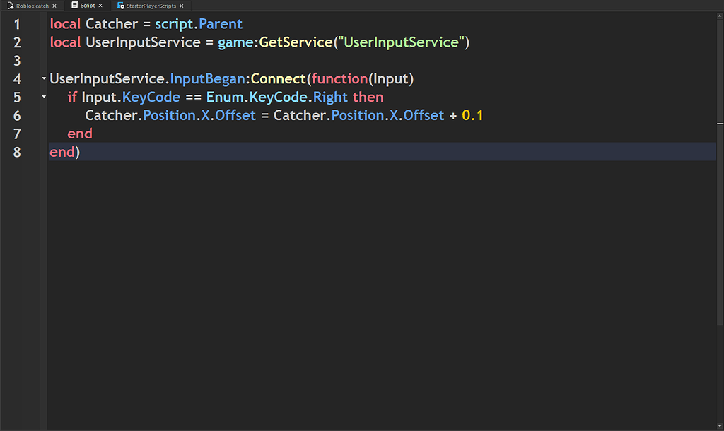I need help moving a 2D image using the arrow keys - Scripting Support - Developer Forum | Roblox