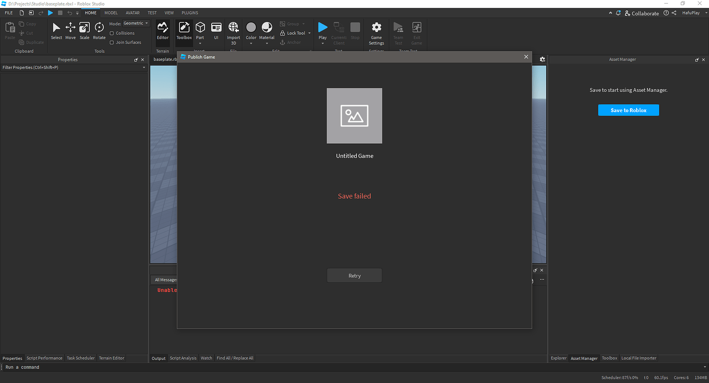Unable to create sub-places for games - Studio Bugs - Developer Forum ...