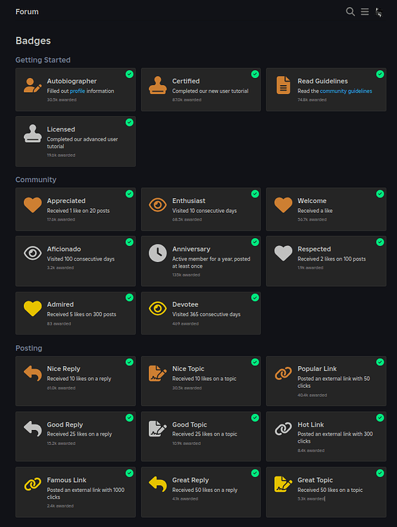Enable new Discourse badges - Forum Features - Developer Forum | Roblox