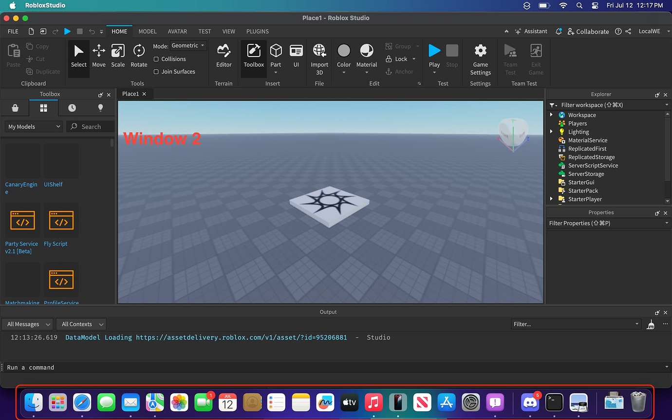 Roblox Studio on macOS Sequoia has weird dock behavior that Roblox was not optimized for ...