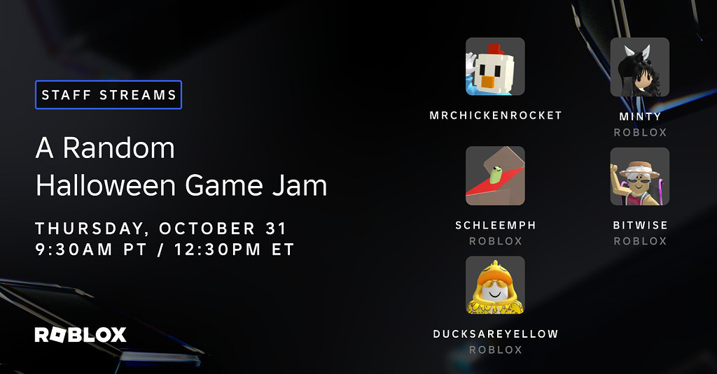 A Random Halloween Game Jam - Community & Events - Developer Forum | Roblox