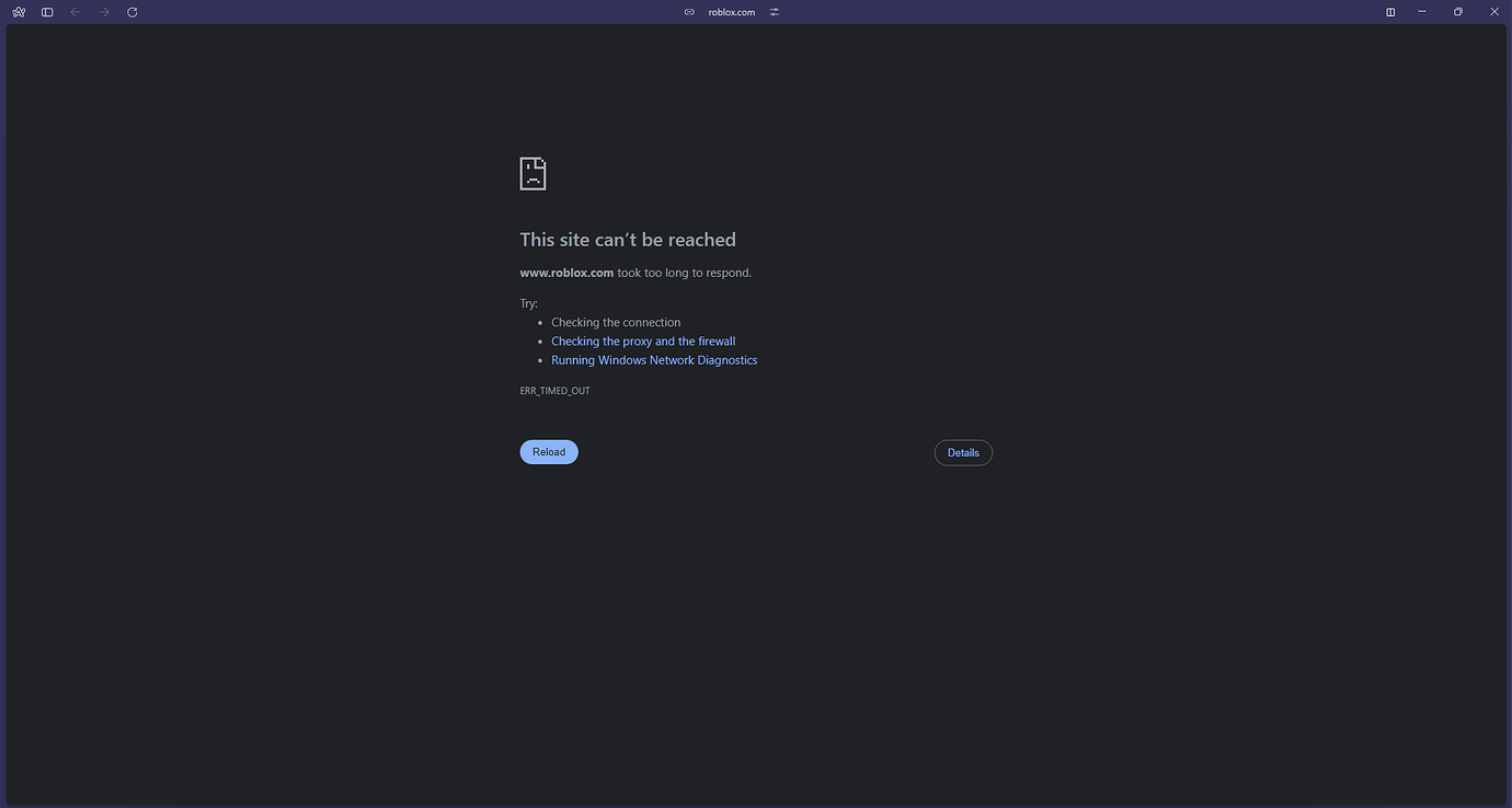 Roblox is blocking my IP Address. (Website and Application) - Roblox Application and Website ...