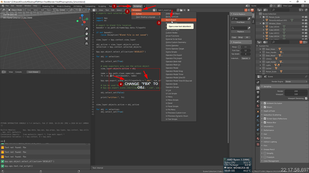 How to split upload mesh and stop textures from displaying flat color using blender - Community ...