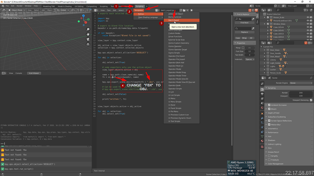 How to split upload mesh and stop textures from displaying flat color using blender - Community ...