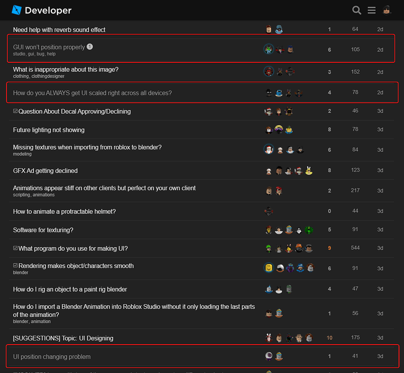 UI Scaling & Positioning Workarounds 101 - Community Tutorials - Developer Forum | Roblox