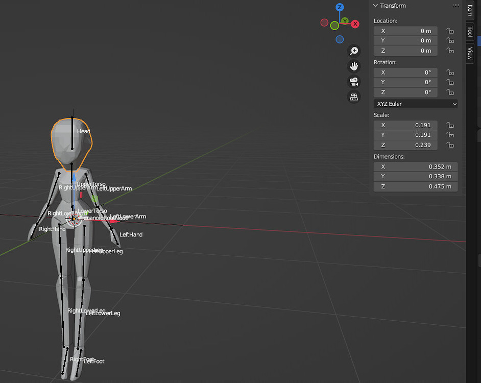 How to configure a base rig properly from blender to roblox (CAGING AND HUMANOID ROOT PART ...
